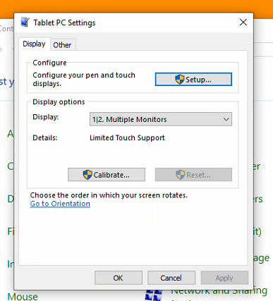 Touchscreen Monitor Settings and Calibrations